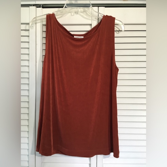 Chico's | Tops | Rust Burnt Orange Slinky Blouse | Poshmark